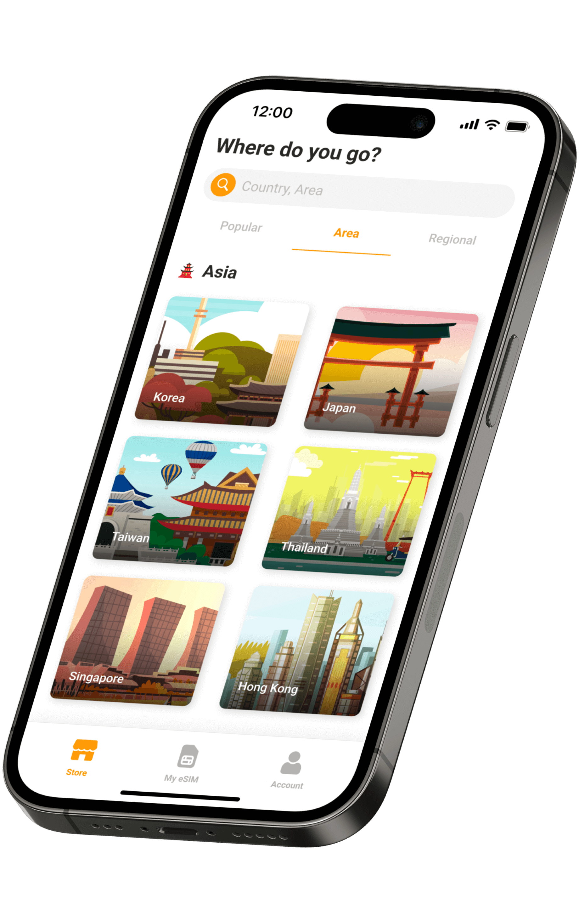 trifa - Travel abroad without a SIM card with the smartphone eSIM app